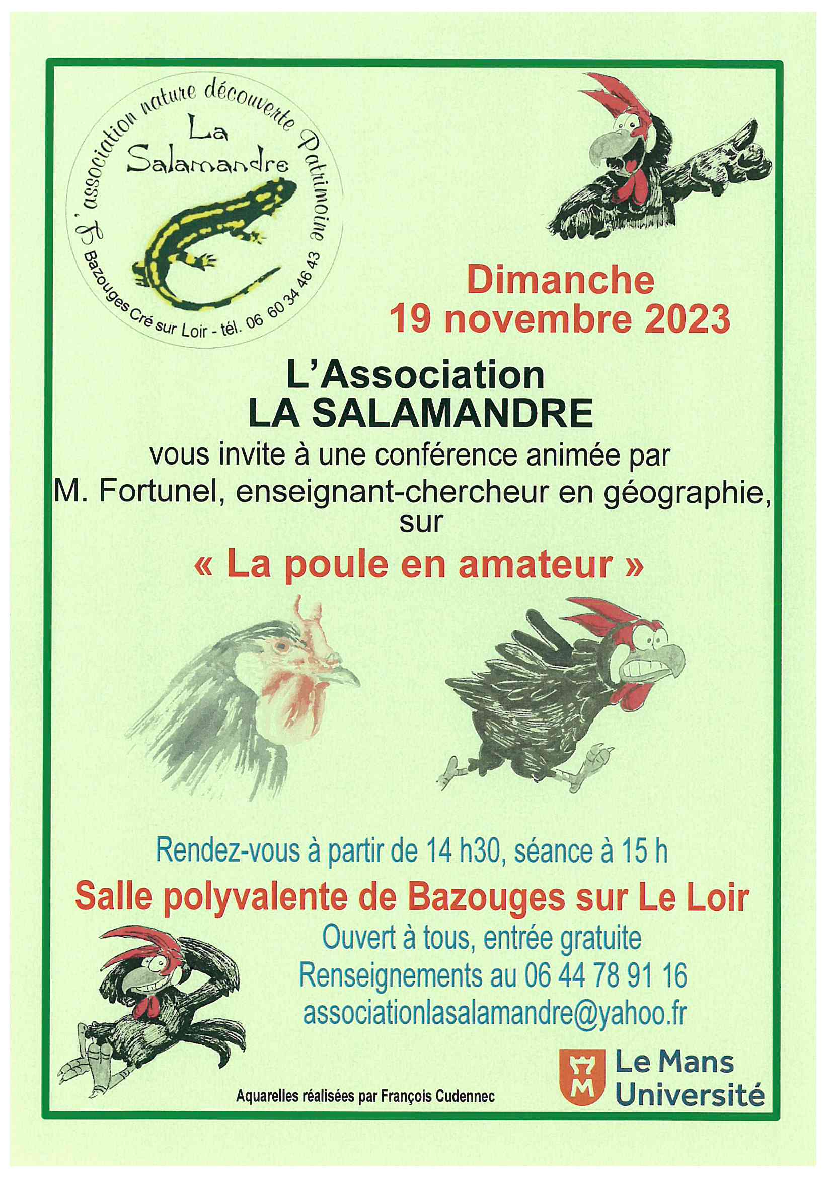 L'association "La Salamandre" > Bazouges-Cré sur Loir