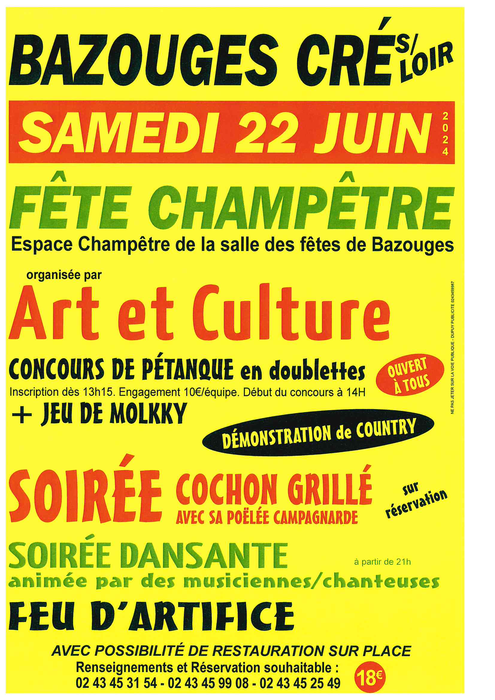 Fête champêtre > Bazouges-Cré sur Loir