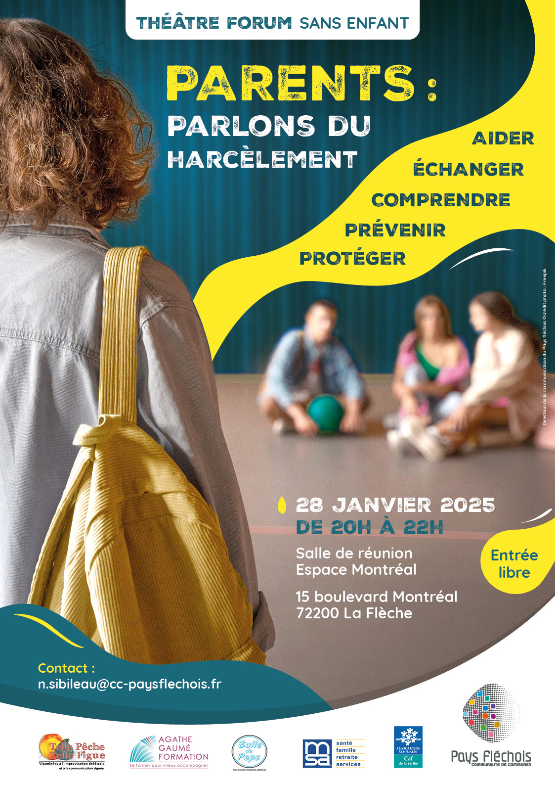 Théâtre forum : 28 janvier 2025 de 20h à 22h00 > Bazouges-Cré sur Loir